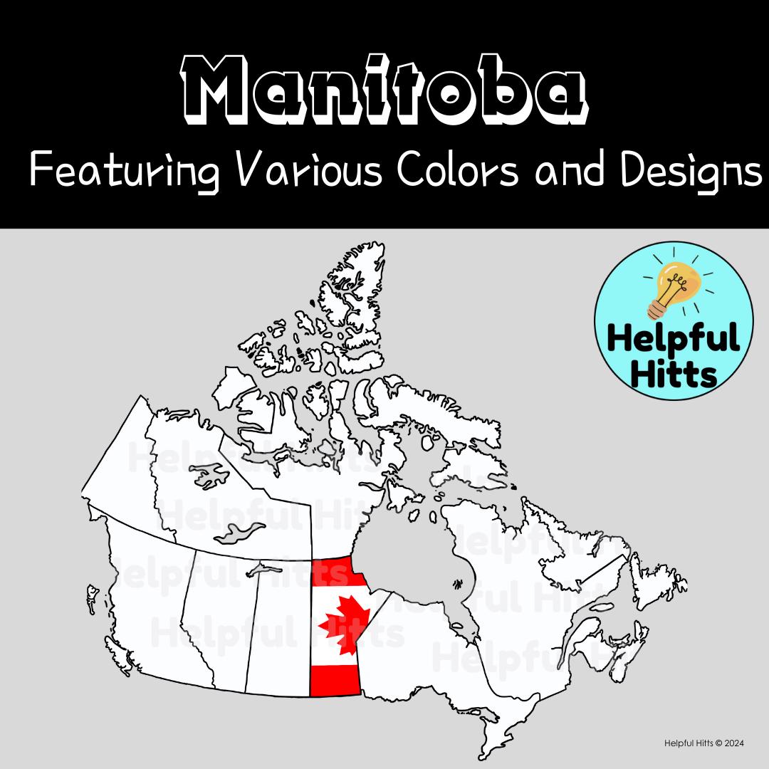 Manitoba Map Set Clip Art (21 PNG Images) - Etsy