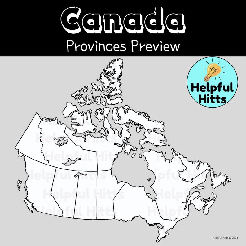 Canada Map Set Clipart- Clip Art for Teachers, Geography, Social ...