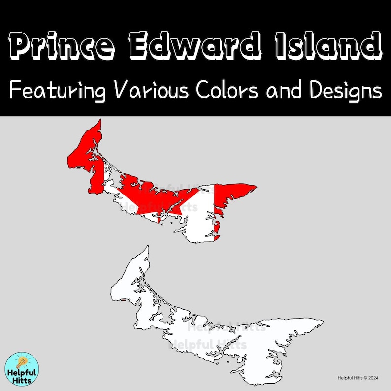 Prince Edward Island Map Set Clip Art (21 PNG Images) - Etsy