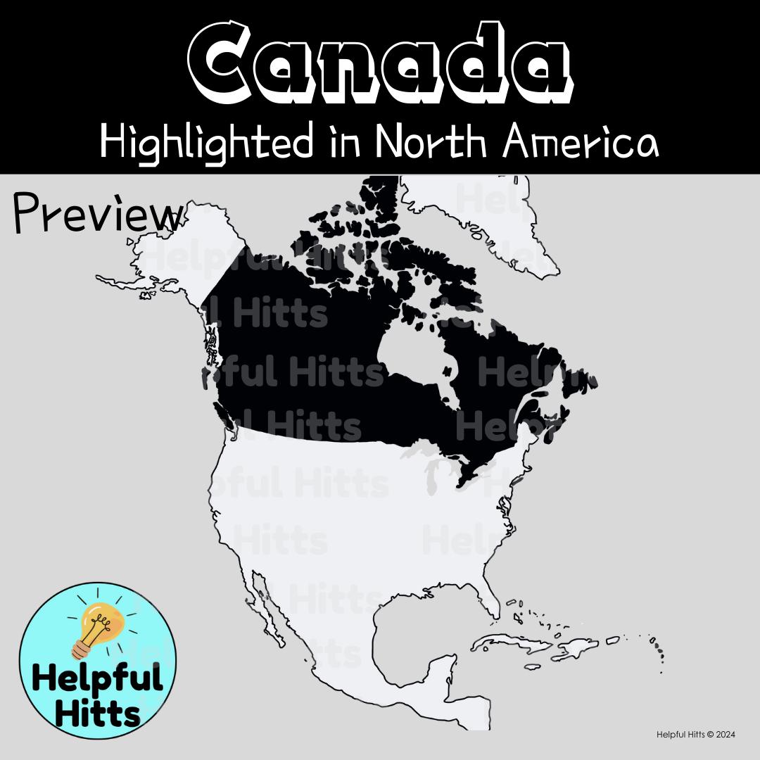 Canada Map Set Clipart- Clip Art for Teachers, Geography, Social ...