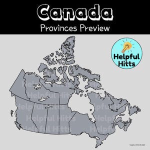Canada Map Set Clipart- Clip Art for Teachers, Geography, Social ...