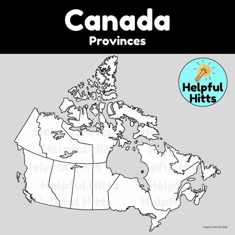 Canada Map Clipart Set: Provinces & Territories (11 PNG Images) - Etsy