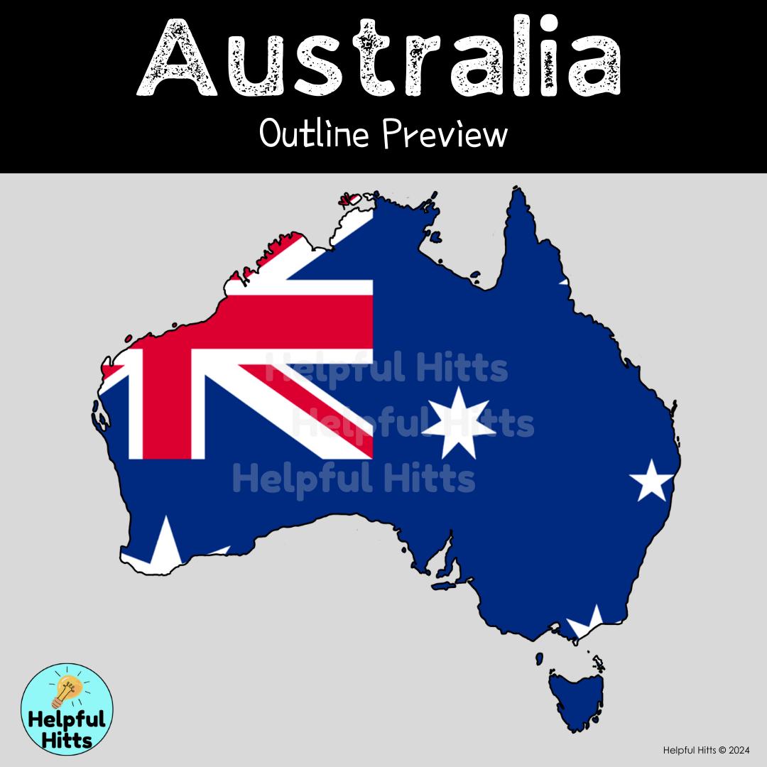 Australia Map Set Clipart Clipart for Teachers, Geography, Australian ...