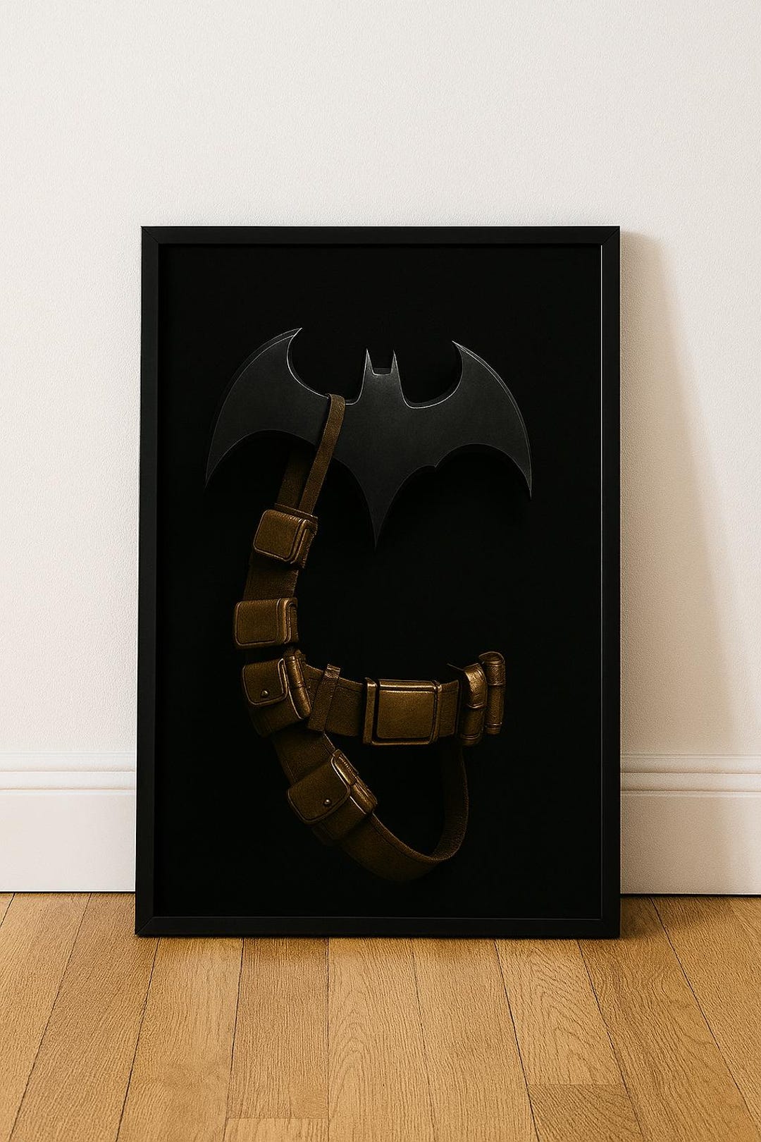 3D Batarang Wall Art | Batman-inspired Poster Print | Dark Knight ...