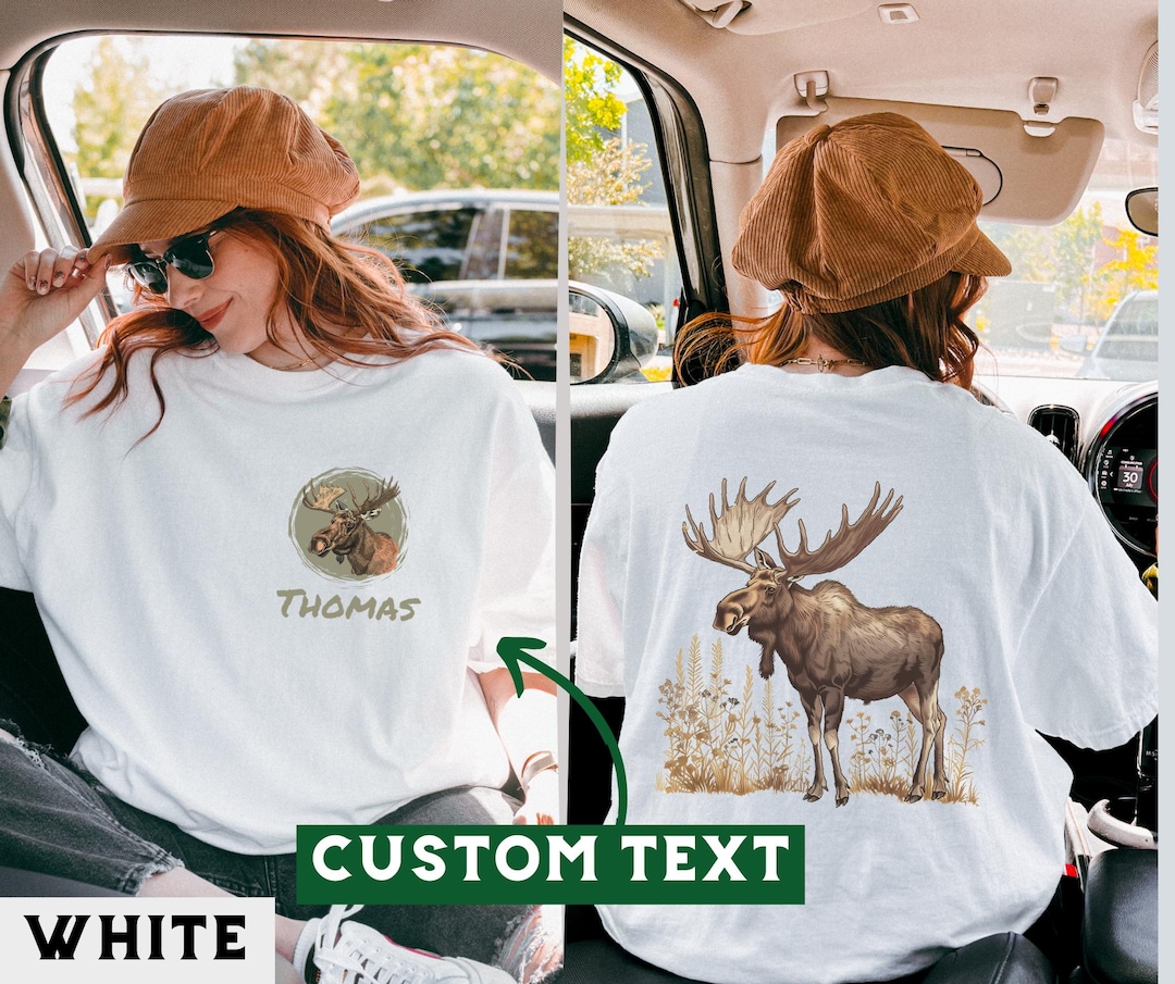 Moose Shirt, Vintage Moose T-shirt, Retro Wildlife Forest Tee ...
