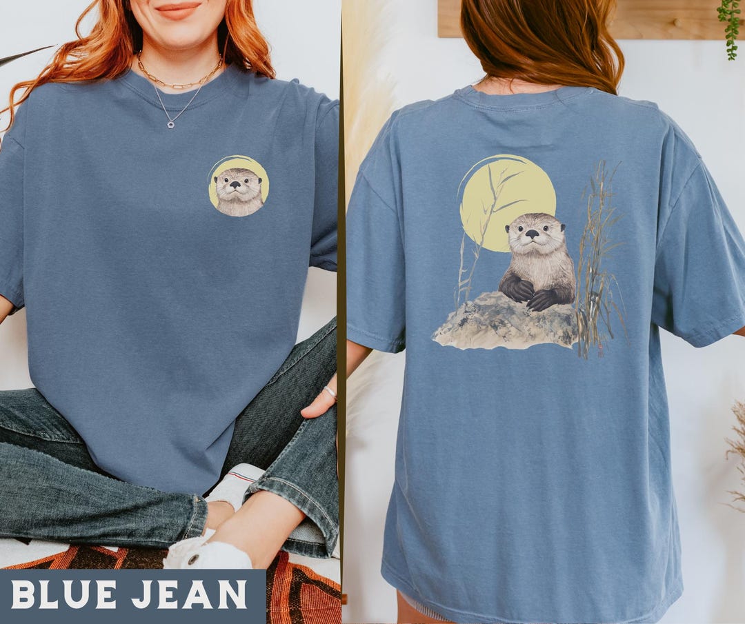 Sea Otter Shirt Vintage Otter Graphic Tee Kids Sea Otter Lover Gift ...