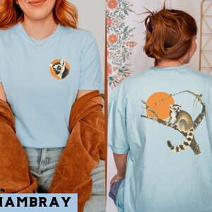 Lemur Shirt, Vintage Lemur Graphic T-shirt, Kids Ring Tail Lemur Tee ...