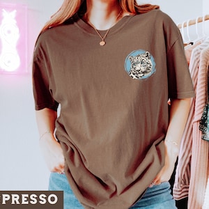 Snow Leopard Shirt, Snow Leopard Graphic T-shirt, Nature-inspired ...