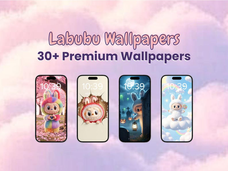 Labubu Wallpapers for Phones, 30+ Premium Spooky Backgrounds, Kids and ...