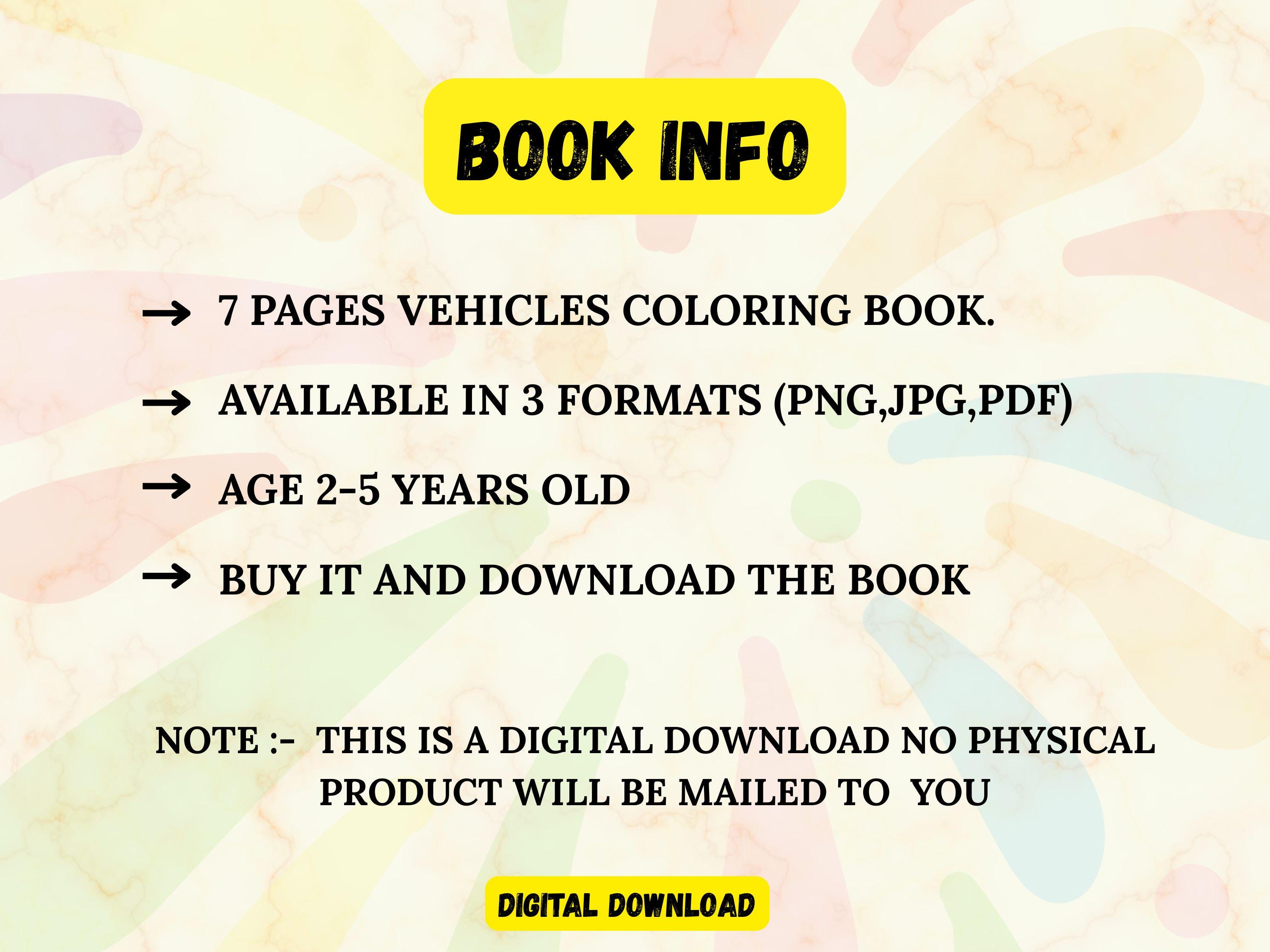 Ultimate Vehicle Coloring Book With Cars, Trucks, Planes and Boats for ...