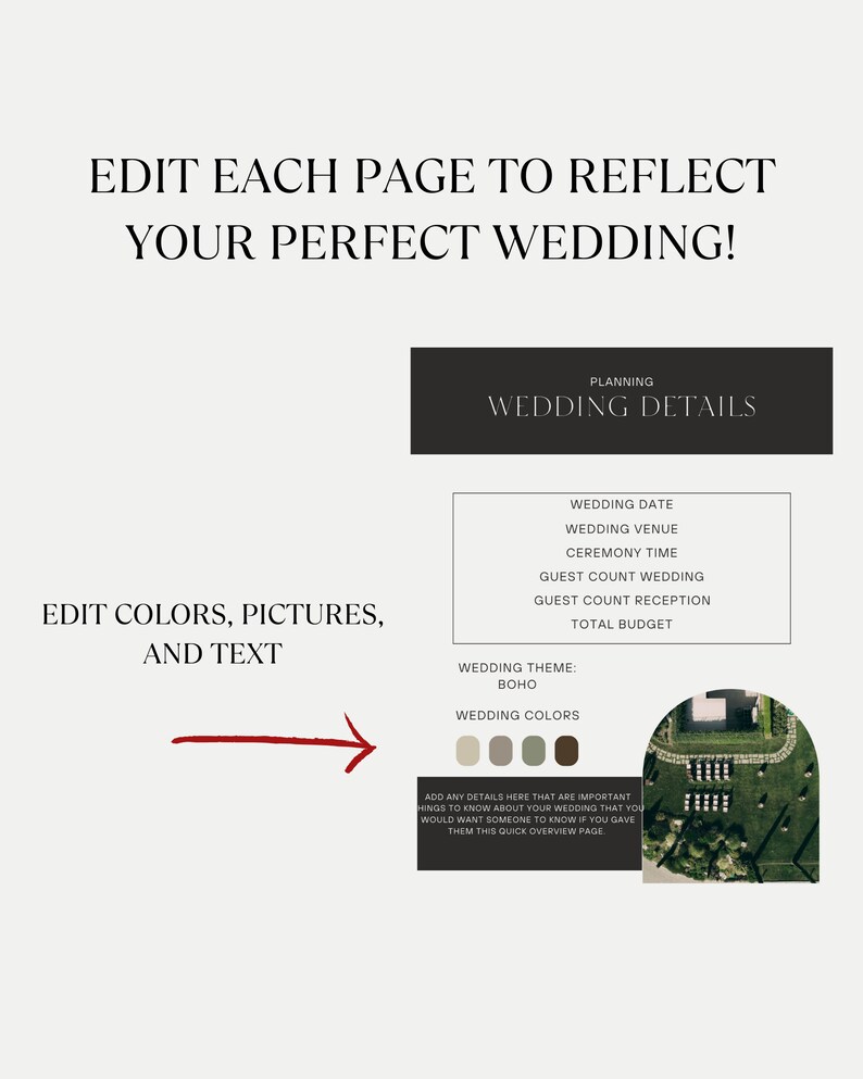 The Ultimate Wedding Day Digital Template, Edit in Canva, Wedding ...