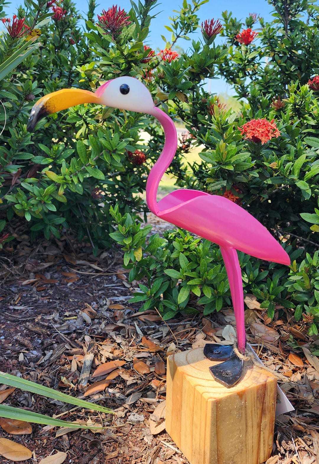 Handmade Flamingo PVC Artwork - Etsy