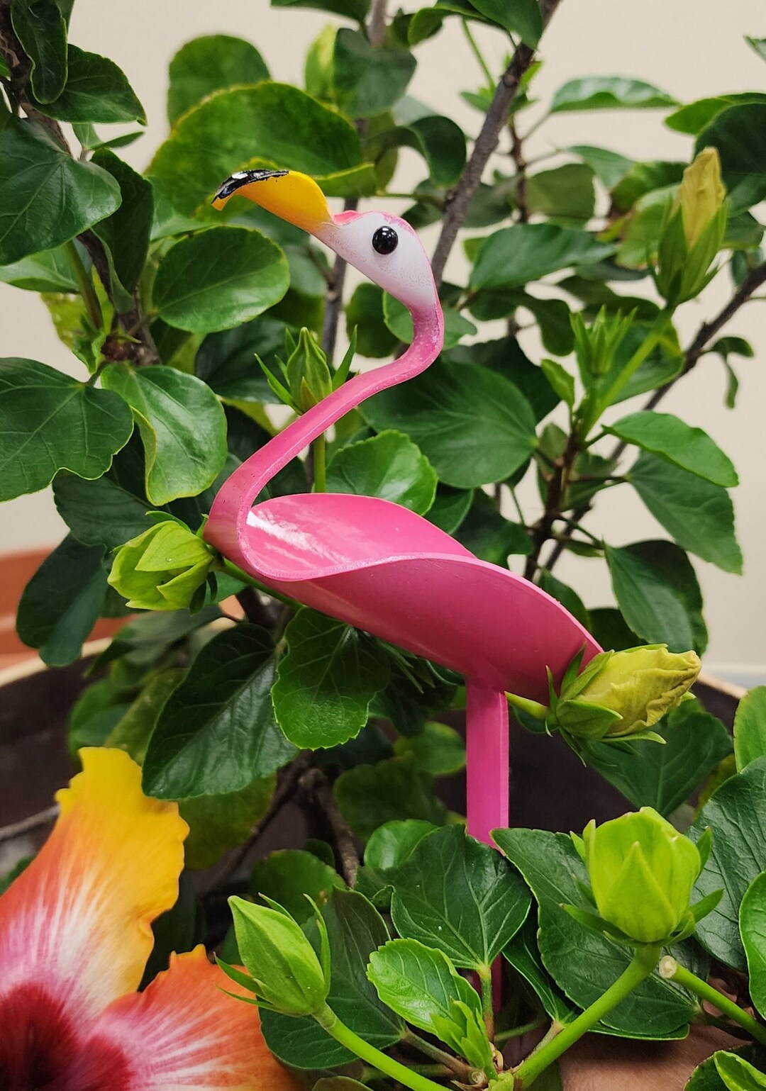 Flamingo Garden Stake - Etsy
