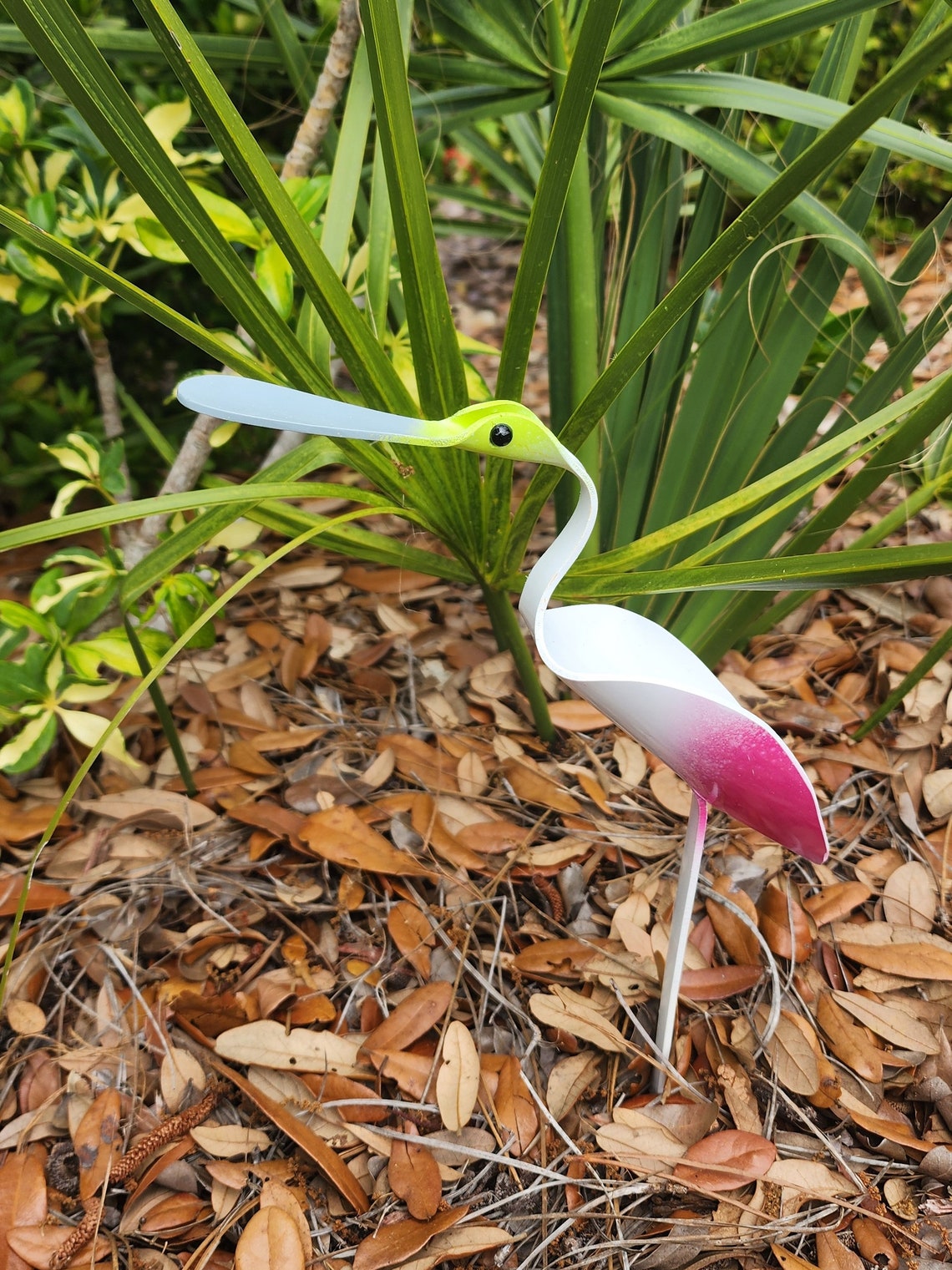 Spoon Bill With Gray Beak-garden Stake - Etsy