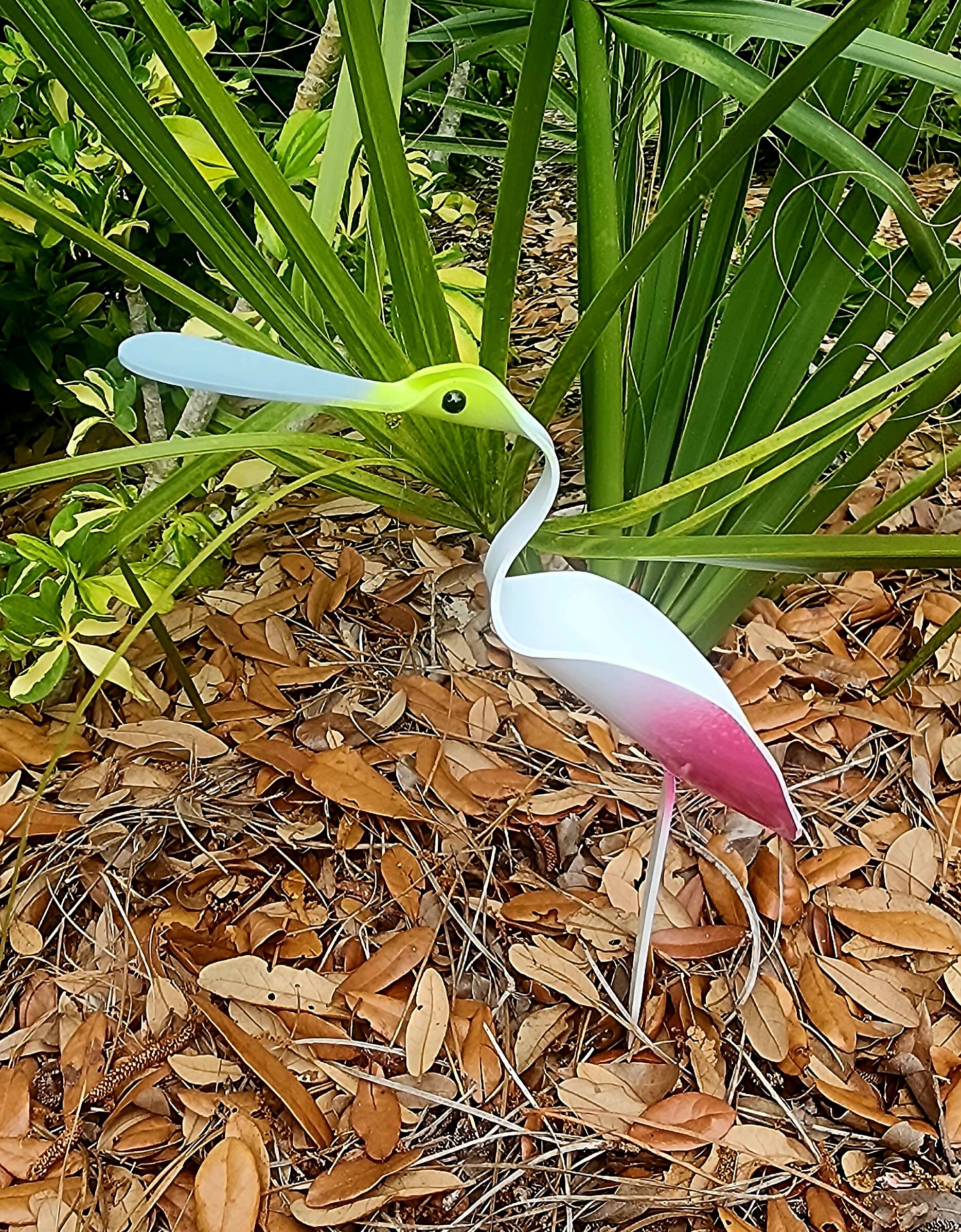 Spoon Bill With Gray Beak-garden Stake - Etsy