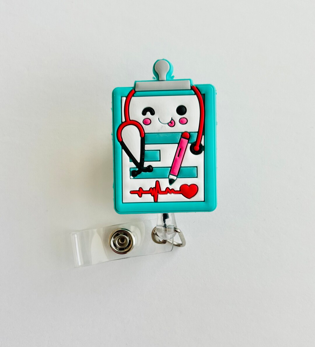 Cute Chart Badge Reel | Medical Student Badge Holder, Custom Nurse ...