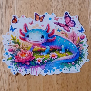 Axolotl Bundle Six Pack - Colorful Critters - Vinyl Sticker / Decal ...