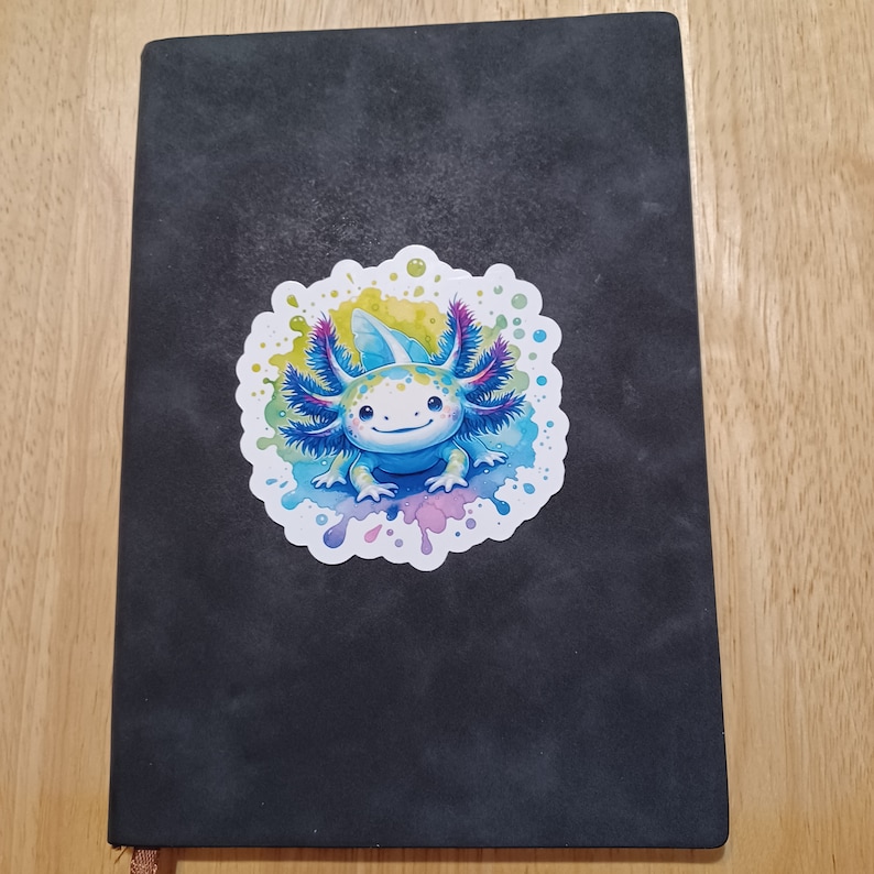 Axolotl - Multicolor - Colorful Critters - Vinyl Sticker / Decal ...