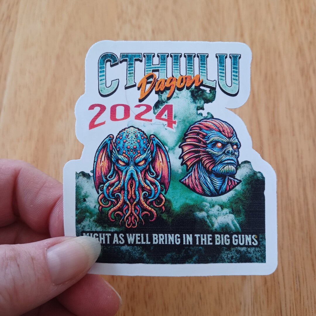 Cthulu/dagon 2024 Election Humor Kiss-cut Vinyl Decals Gift for Undecided Voter, Undeclared ...
