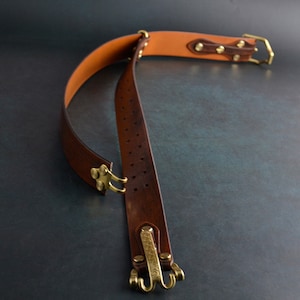 Handmade Littleton Cavalry Leather Belt Mens Street Wear Belts,men's ...