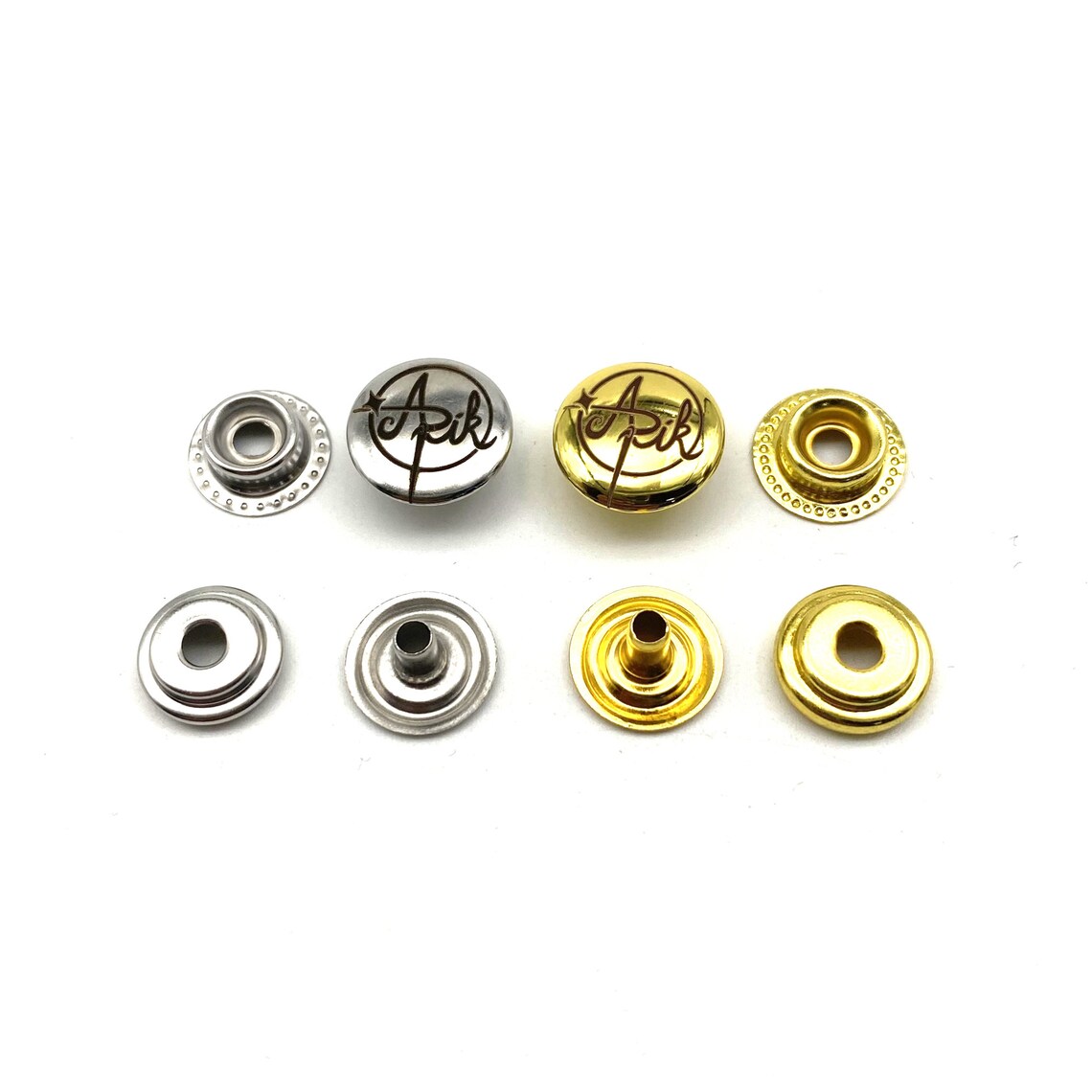 Sales# Personalized Snap Button Custom Logo/text Snap Closure 12.5mm ...