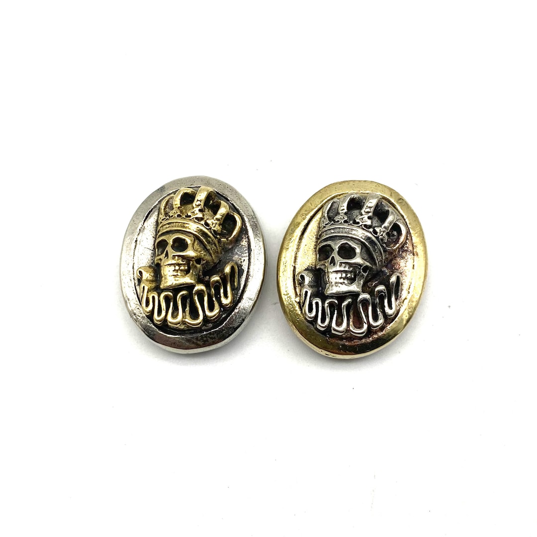 Crown Skull Concho Screw Back Leather Decoration Hardwares - Etsy