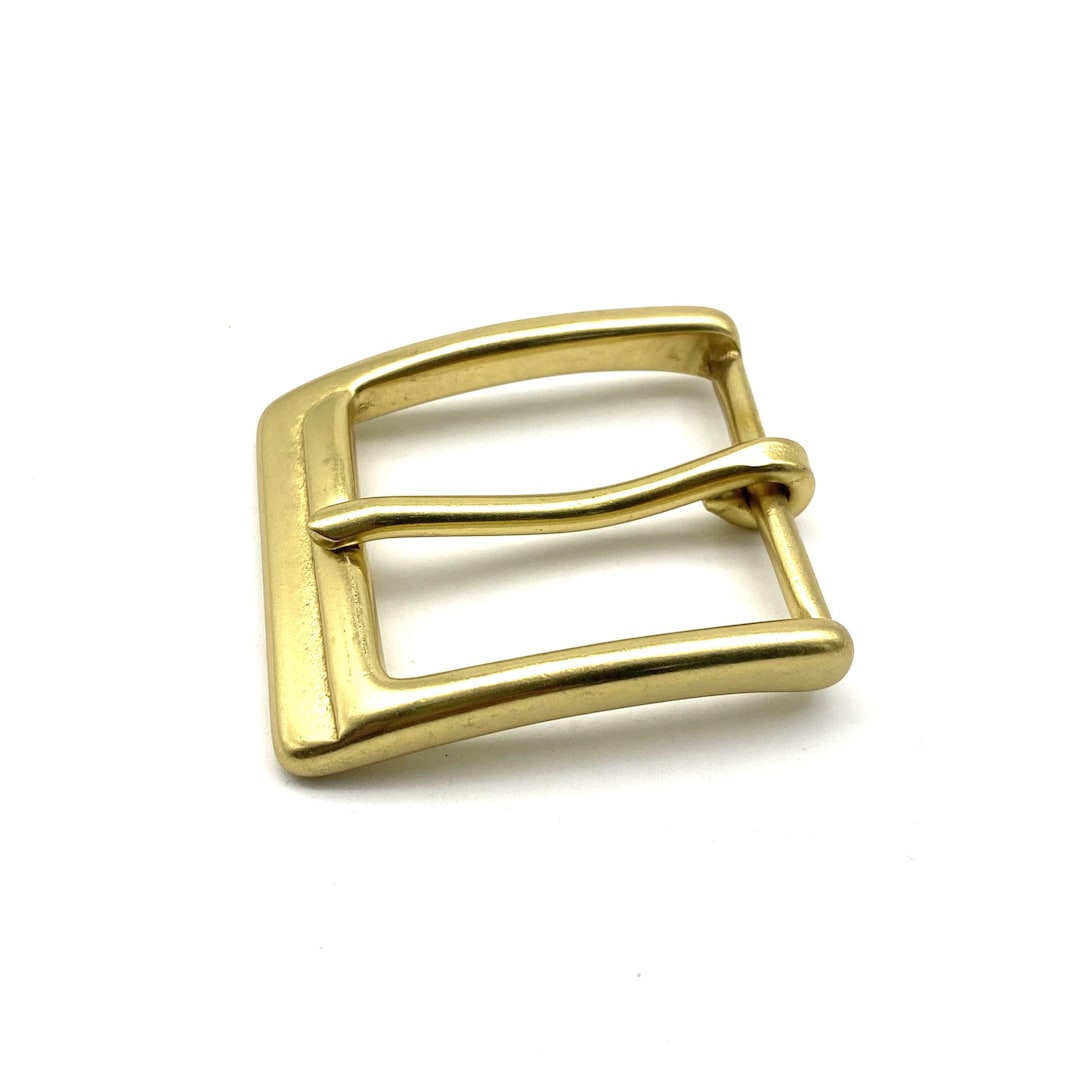 Solid Heavy Brass Belt Buckle Leather Belt Hardwares Mens Classic D ...