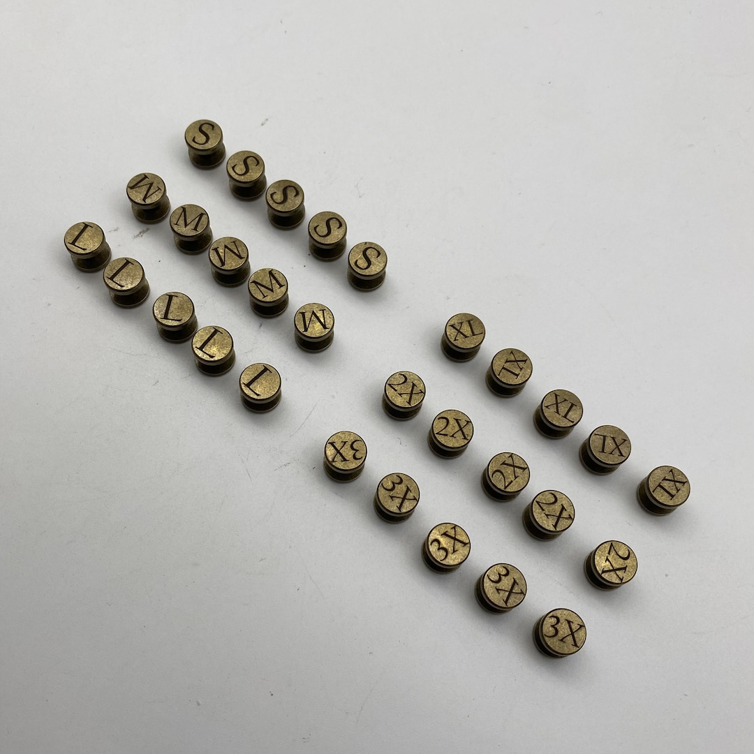 Customized Logo Text Bronze Chicago Screw Rivets Custom Brand Leather ...