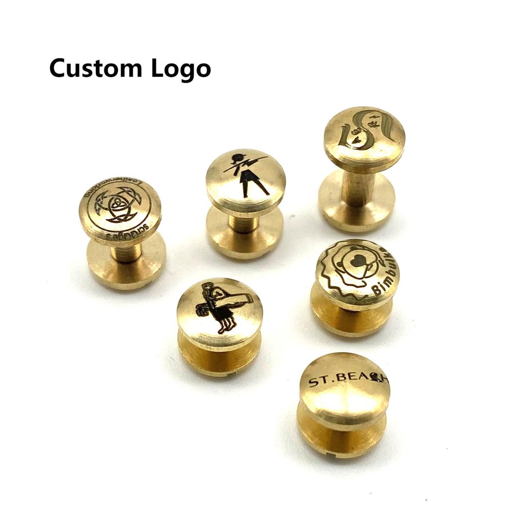 Customized Logo Arc Cap Chicago Screw Rivets Custom Brand Leather ...
