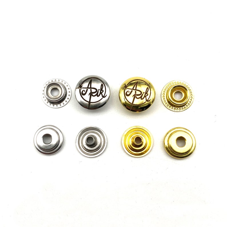 Sales Personalized Snap Button Custom Logo/text Snap Closure 12.5mm ...