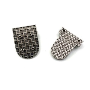 Old Silver Thumb Tuck Lock Leather Bag Closure Catch Flat Slide Locks ...