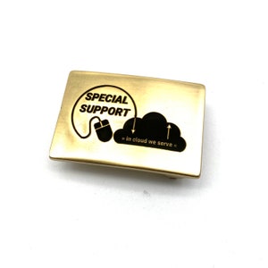 Custom Logo Brass Buckle Leather Belt Buckle Personalised Brand - Etsy