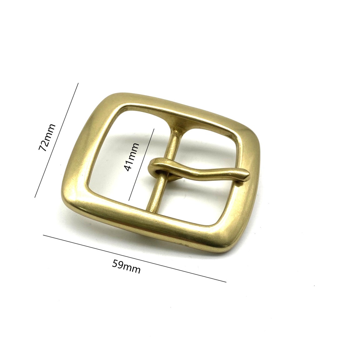 Brass Buckle Leather Belt Fitting Hardware 40mm Belt Buckle Fastener - Etsy