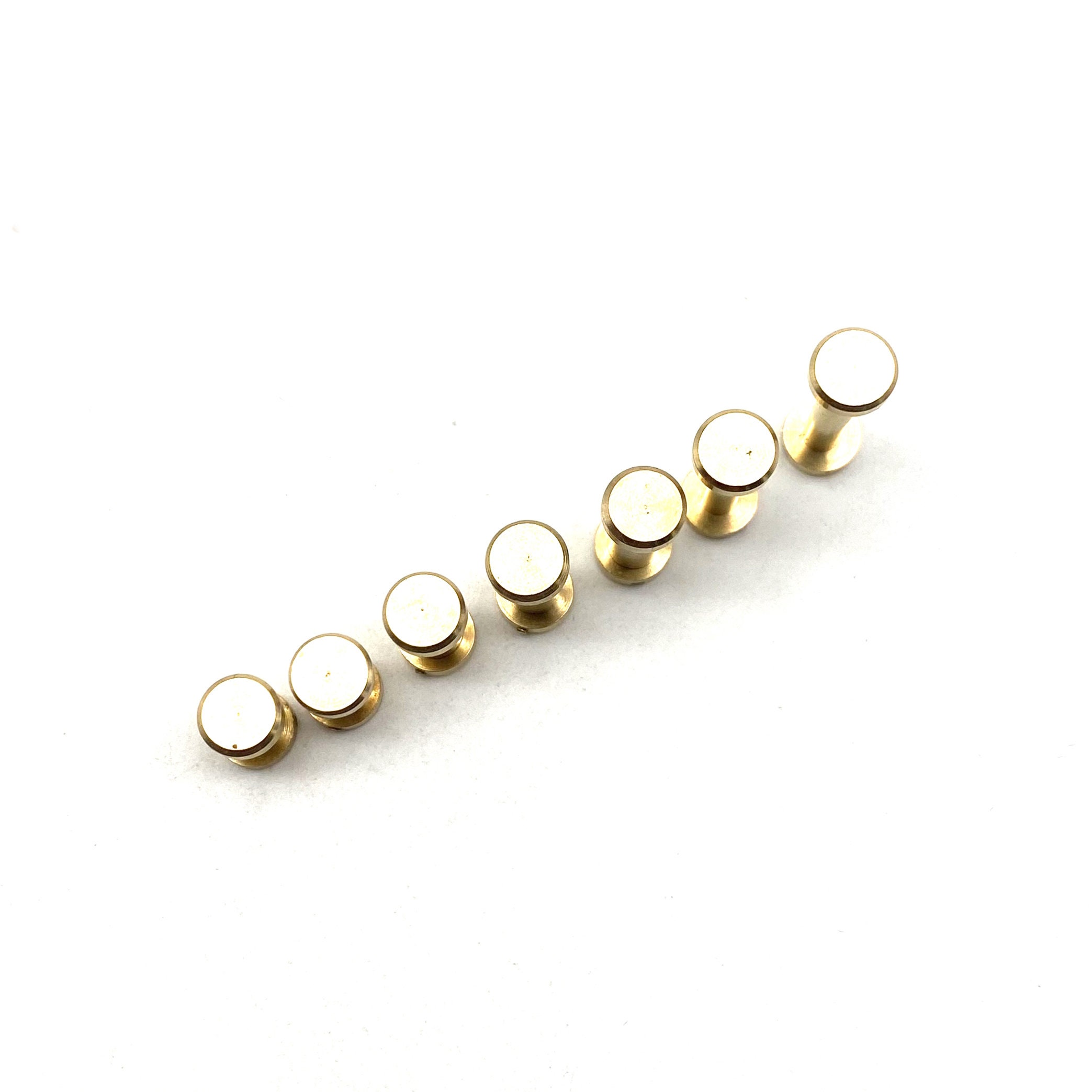 6mm Diameter Post Head Brass Chicago Screw Rivets Leather Fasten Rivets ...
