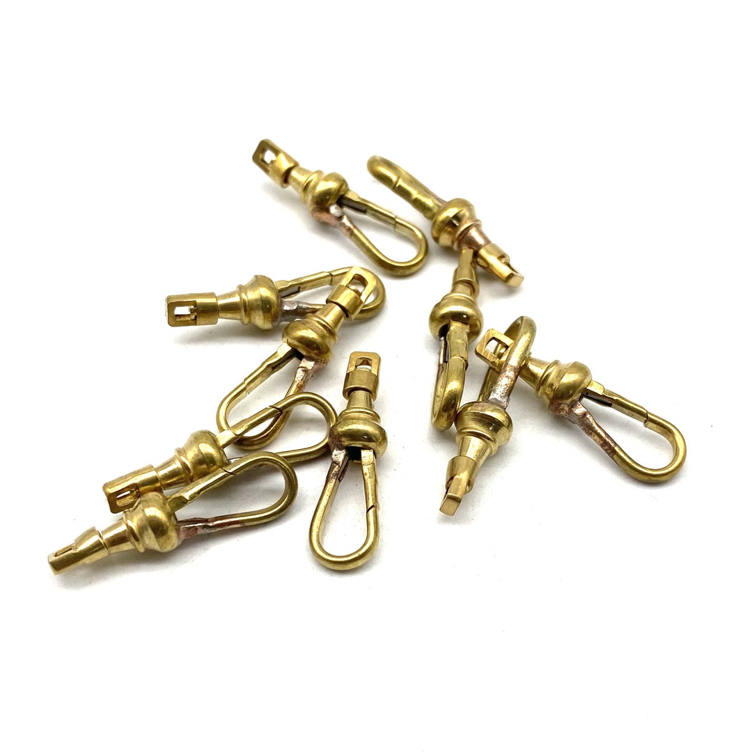 Brass Spring Clasp Clip Key Split Snap Hook - Etsy