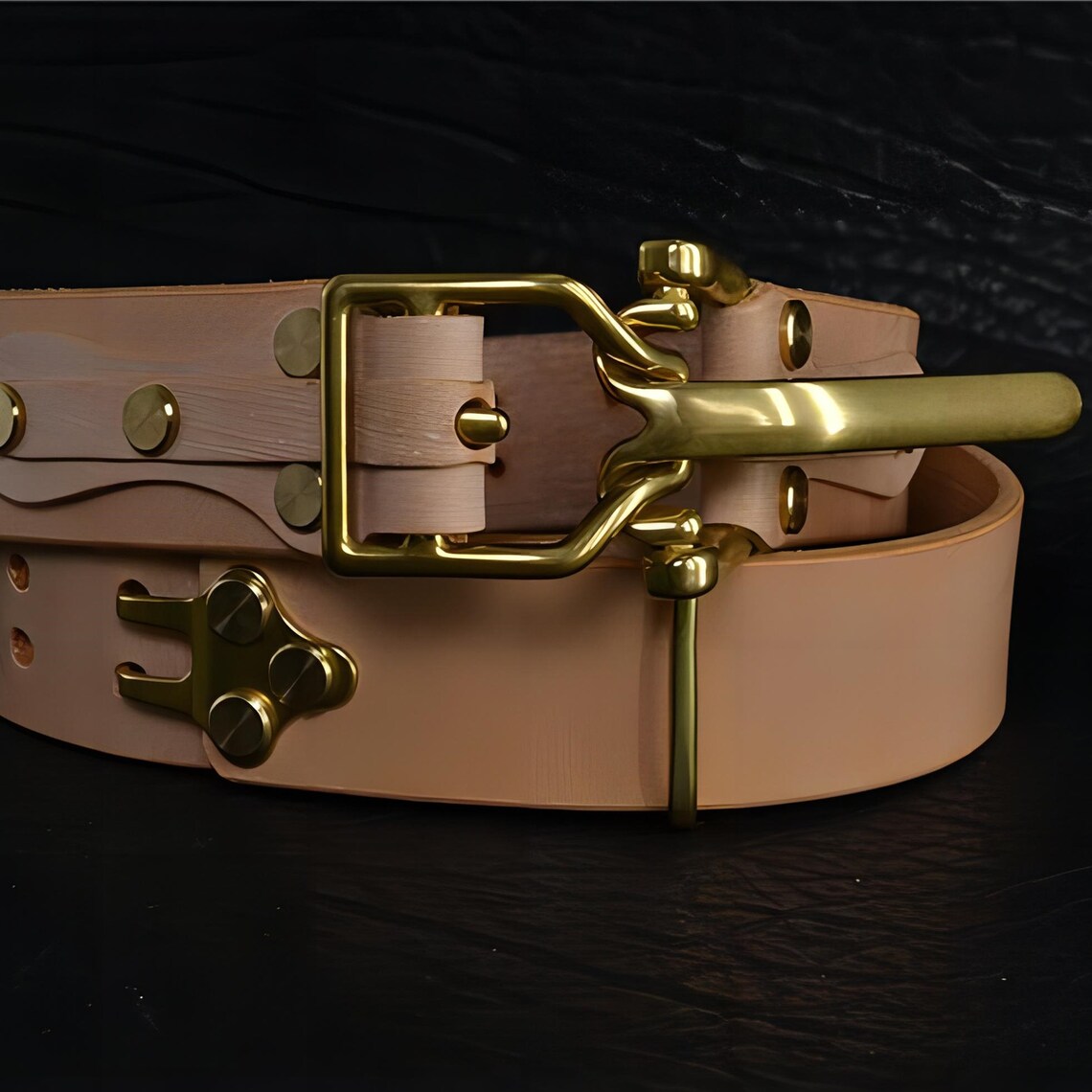 Handmade Littleton Cavalry Leather Belt Mens Street Wear Belts - Etsy