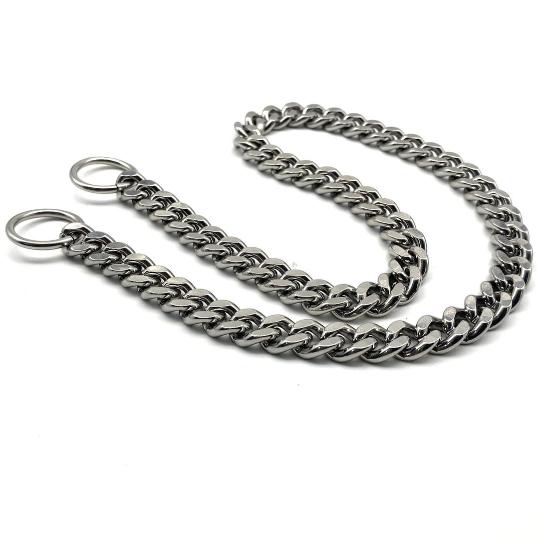 Stainless Steel Dog Choke Chain Collar Puppy Necklace Pets Choke Collar ...