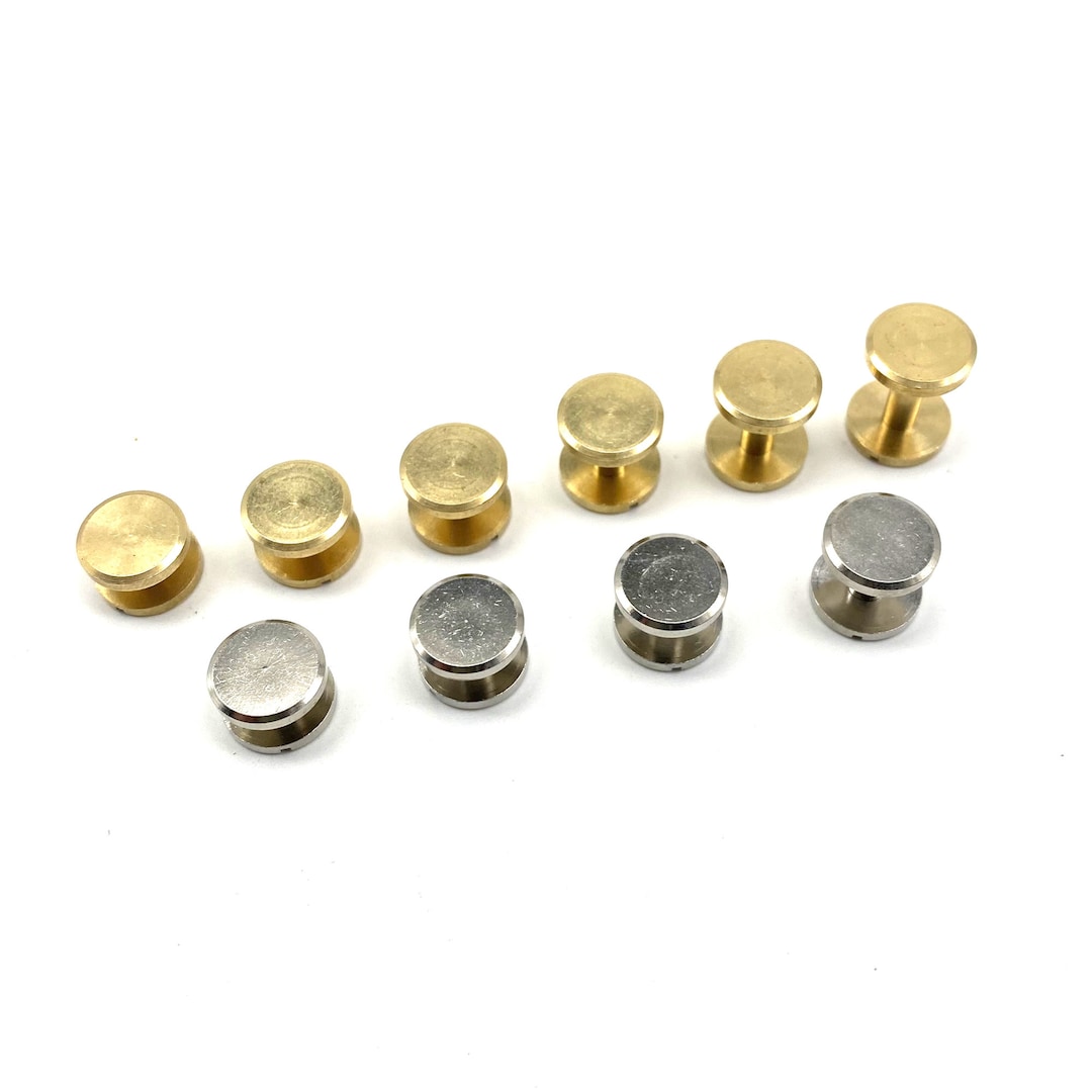 12mm Screw Post Brass Chicago Rivets Leather Fasten Studs Large Screw ...