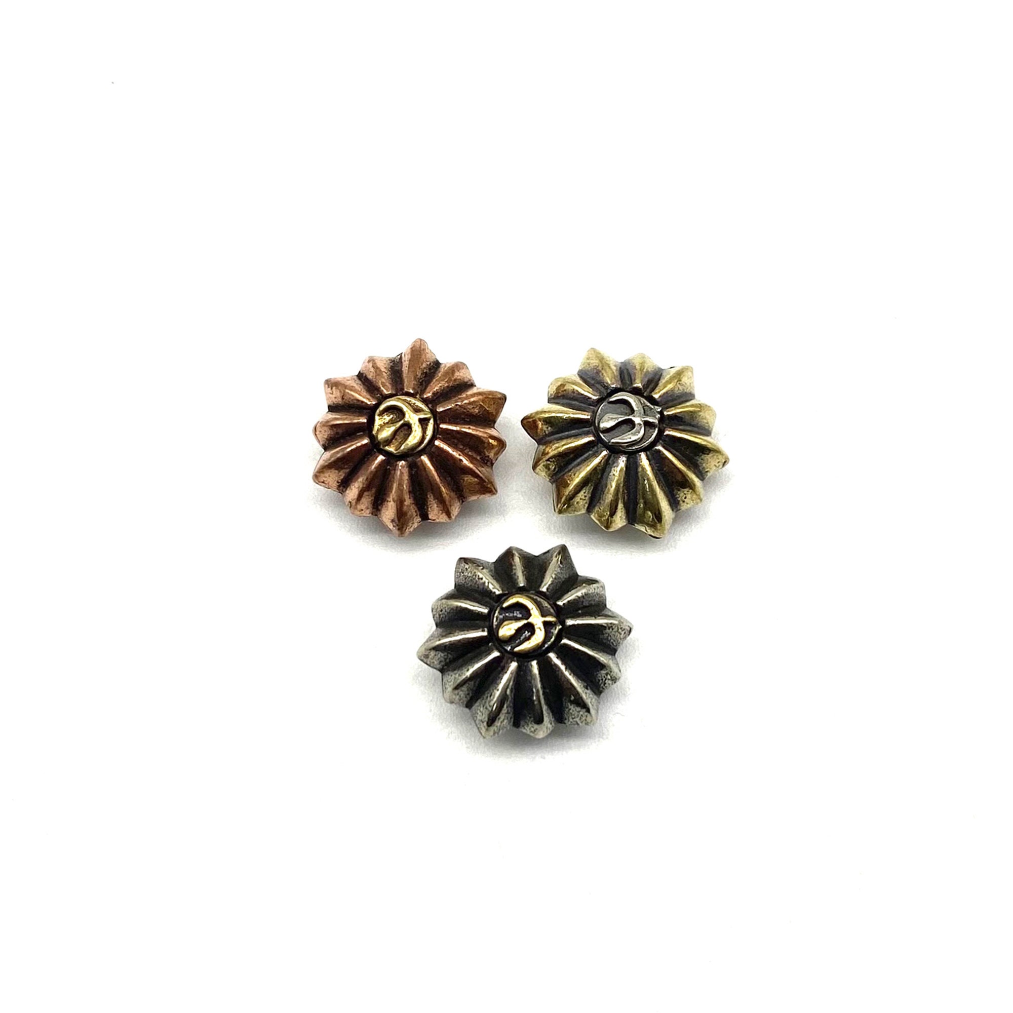 Flower Concho Daisy Rivets Screw Back Fastener Studs for Leather Craft ...