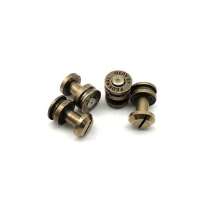 Bullets Button Leather Fastener Rivets Chicago Screw Post 4/6/8mm - Etsy