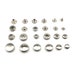 Silver Snap Button Leather Craft Fastener Closure 8/10/12.5/15mm - Etsy