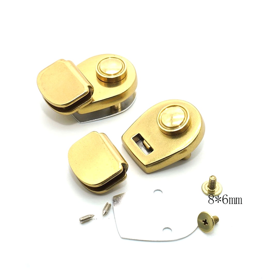 Brass Thumb Lock, Leather Bag Snap Lock, Brass Catch Lock, Flat Slide ...