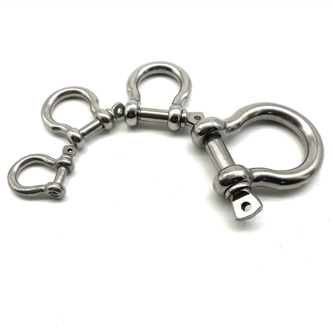 Stainless Anchor Bow Shackle U Clasp With Screw Rod Leather Craft ...