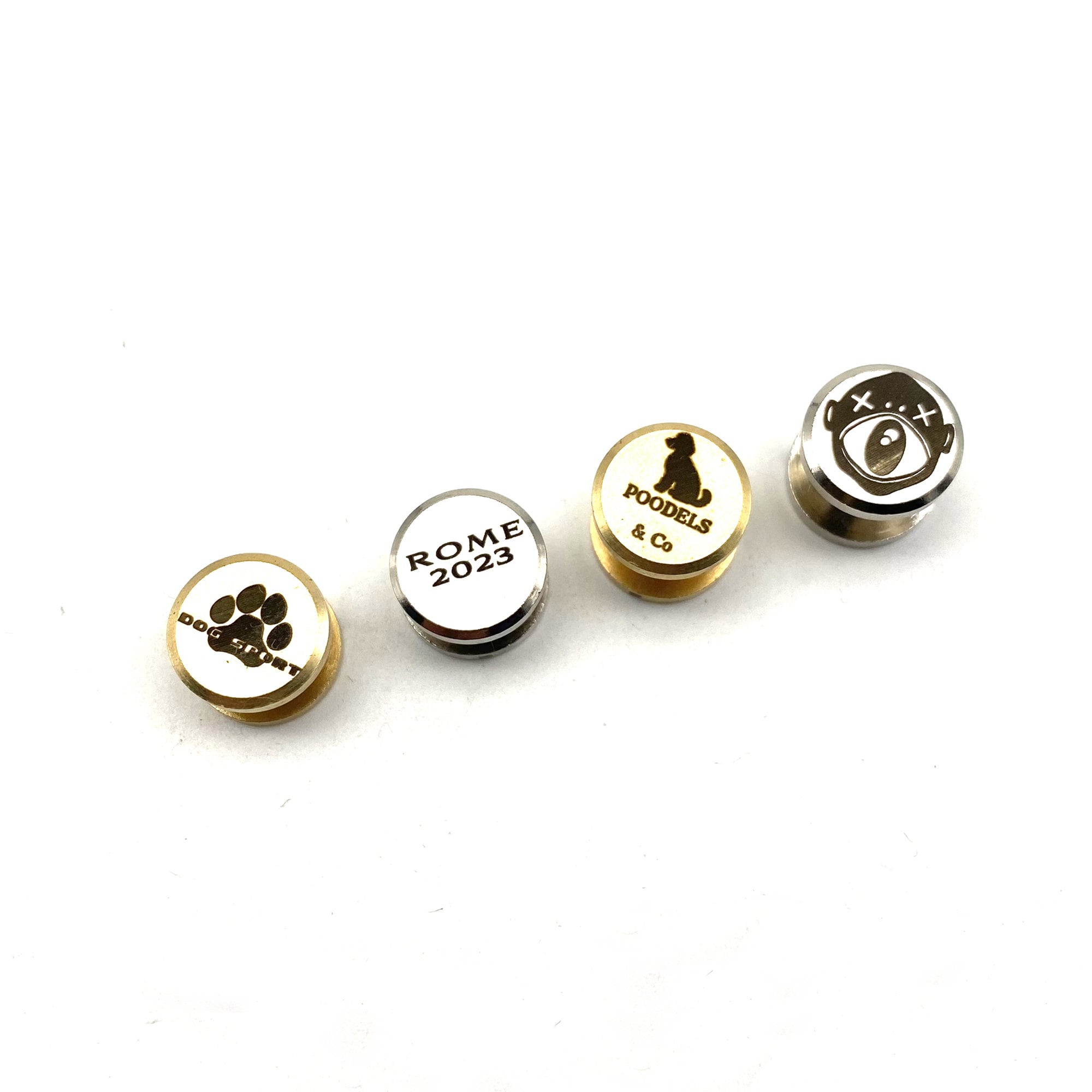 Personalized Leather Rivets Brass Chicago Screw Rivets Customized Brand ...