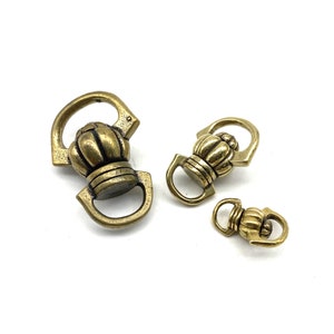 Brass Swivel Bomb Ring Hook Double Side Swivel Loop for Chain Connector ...