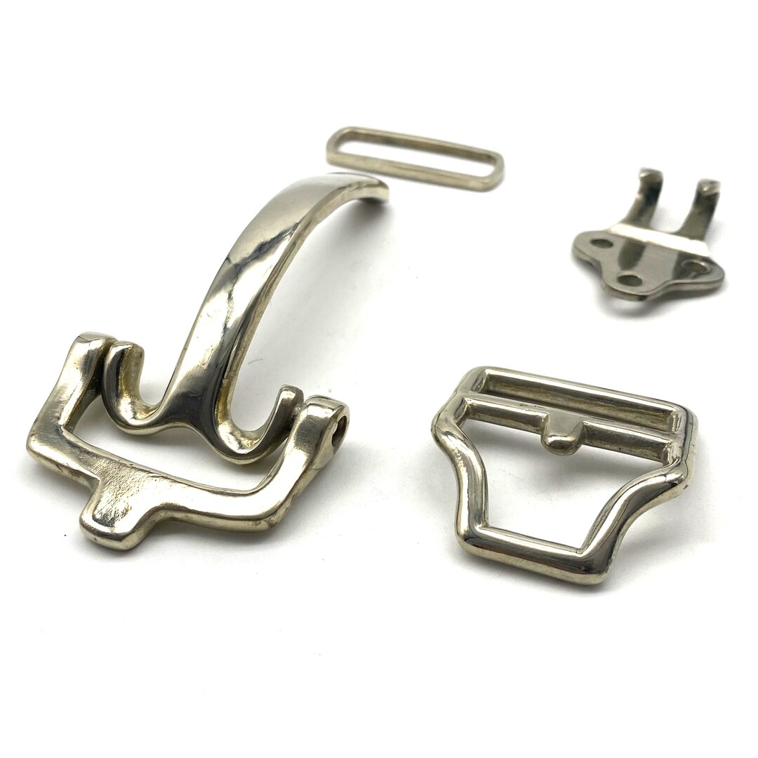 Silver Buckle Littleton Cavalry Buckles Mens Leather Belt Fastener ...