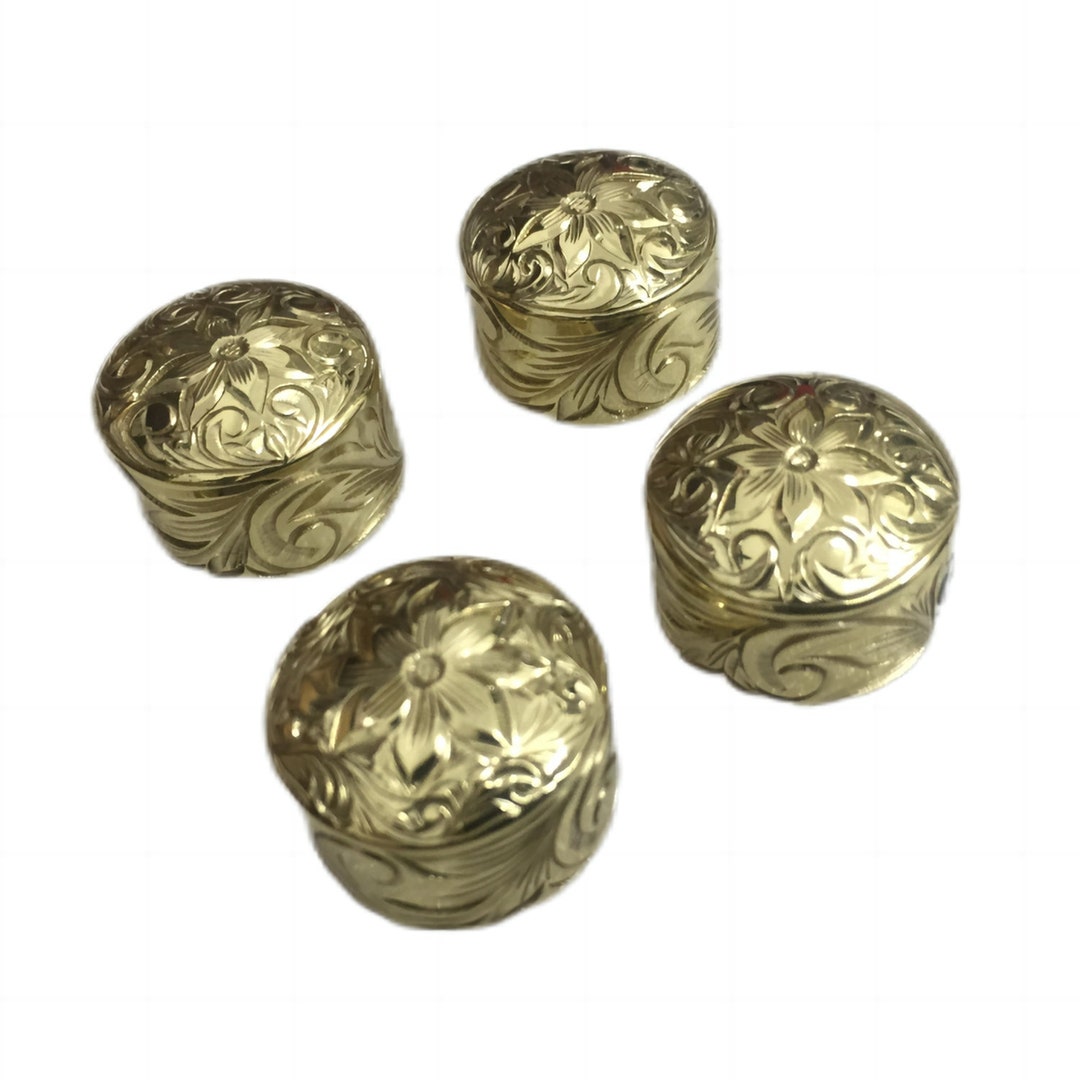 Brass Motorcycle Bolt Covers Engine Topper Caps Handmade Engraved,4pcs ...