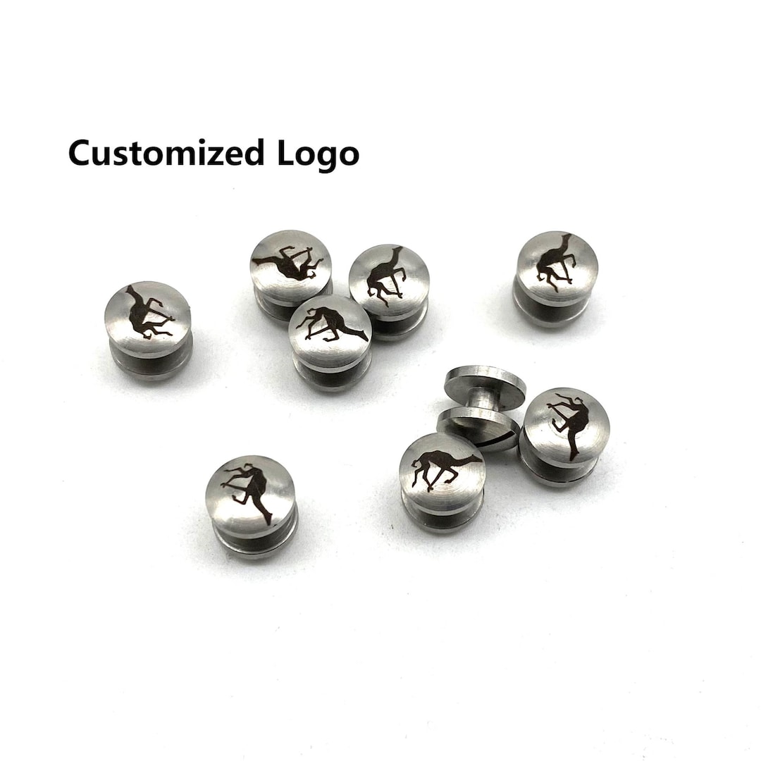 Custom Stainless Chicago Rivets Personalized Brand Leather Fastener ...