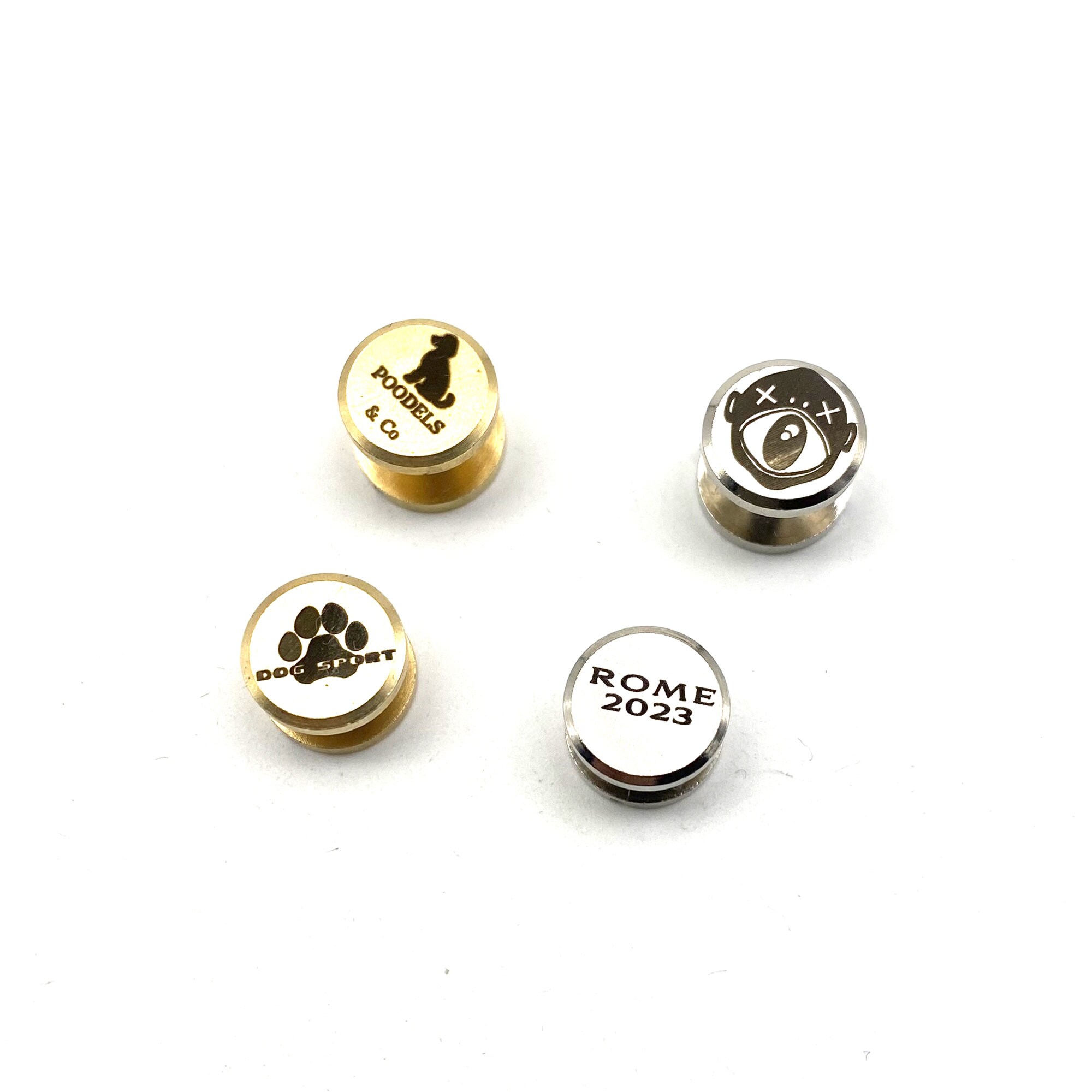 Personalized Leather Rivets Brass Chicago Screw Rivets Customized Brand ...