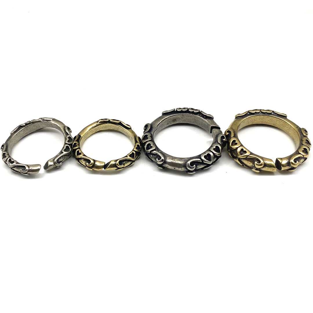 Copper Ring Amekaji Style Connector Key Ring Keychain Ring Necklace ...